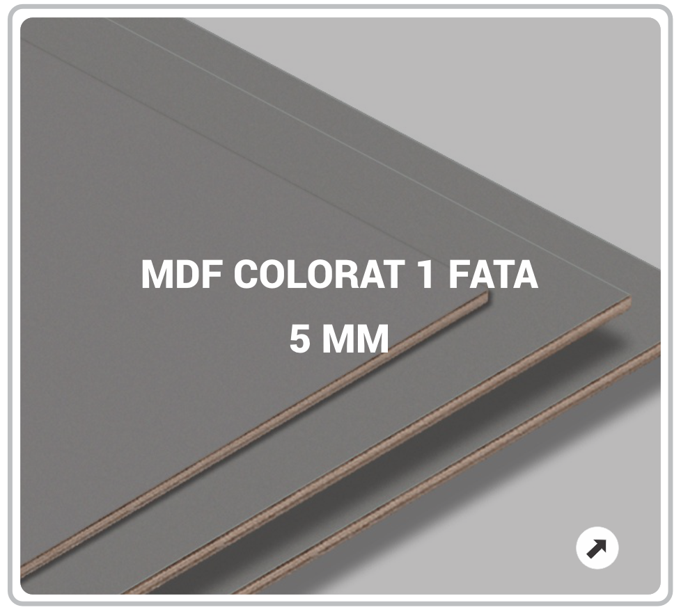 Mdf colorat 1 fata 4 mm - ArtDeko.ro