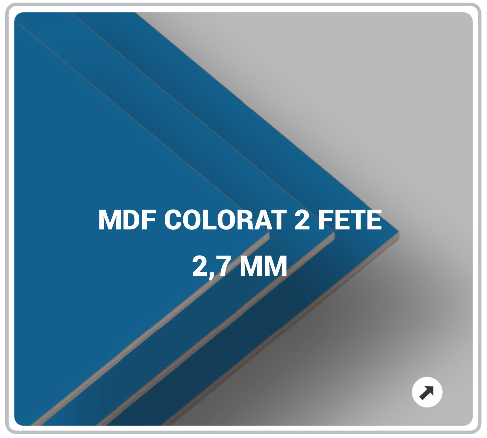 Mdf colorat 1 fata 4 mm - ArtDeko.ro